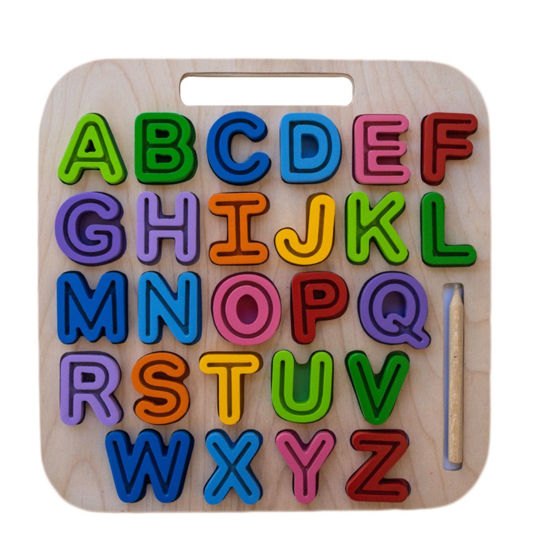 Handcarry Uppercase ABC Trace Puzzle - My Happy Helpers AU