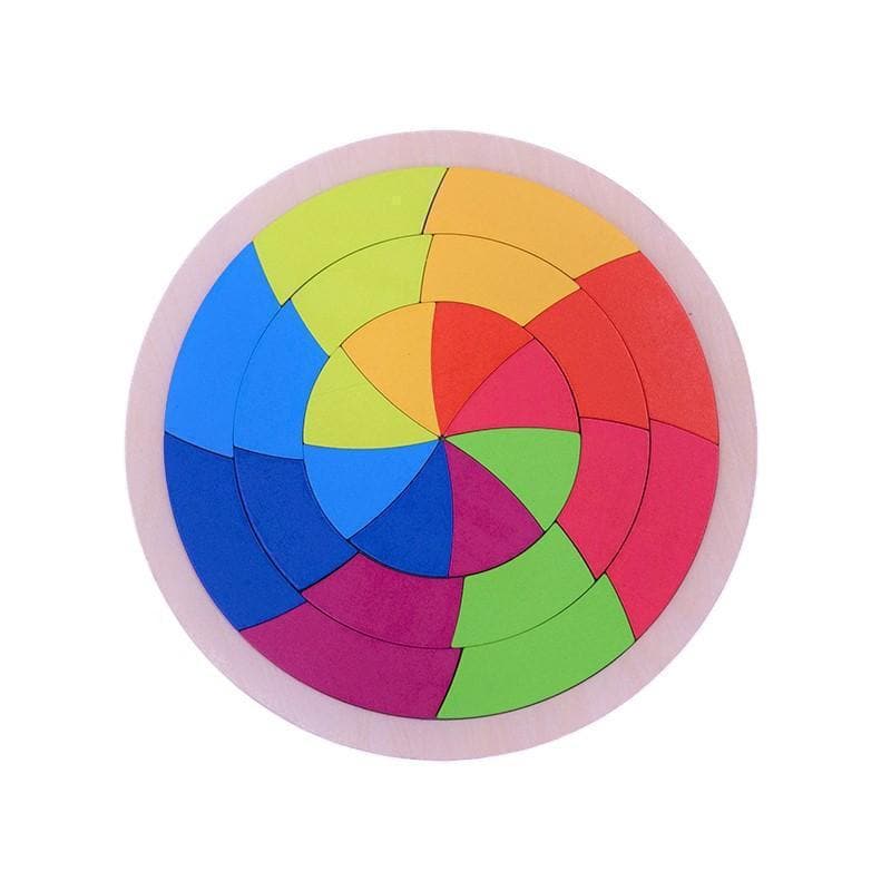 Circle Coloured Puzzle | My Happy Helpers