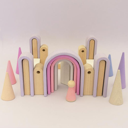 Wooden Fairy Castle Set | Euca | My Happy Helpers