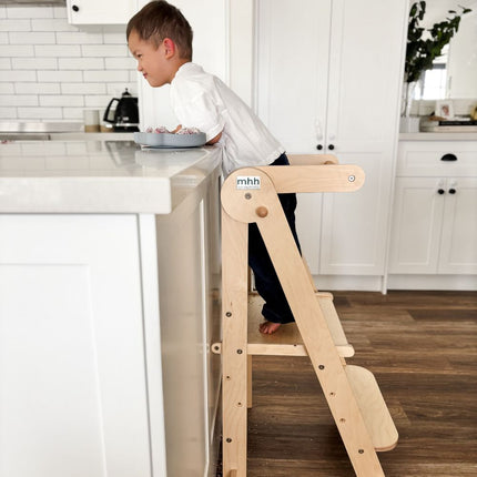Slimline Folding Learning Tower – My Happy Helpers