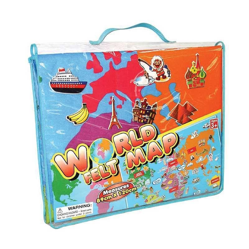 Felt Creations Giant World Felt Map | My Happy Helpers