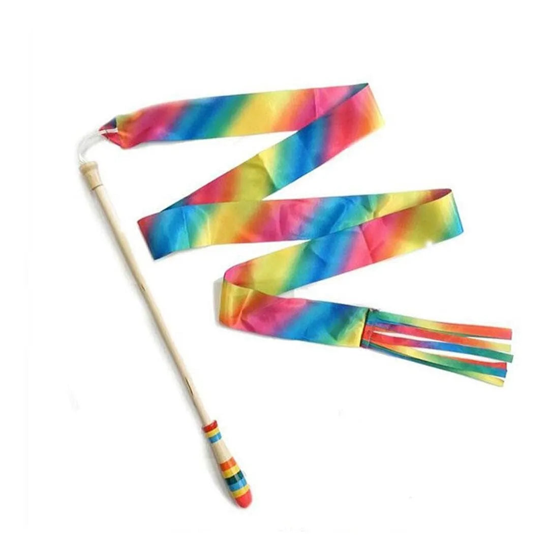 Children's Rainbow Ribbon Wand | Twirling Stick – My Happy Helpers