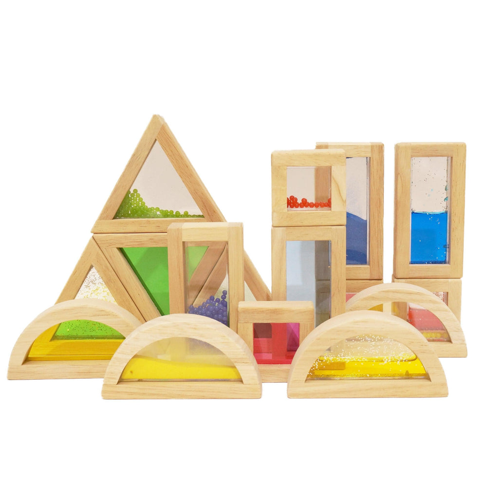 Wooden Sensory Stacking Blocks | My Happy Helpers